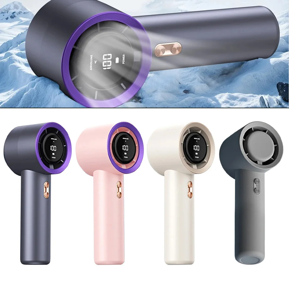 Handheld Turbo Jet Fan Mini Portable Ice Cold Fan Generation Brushless ...