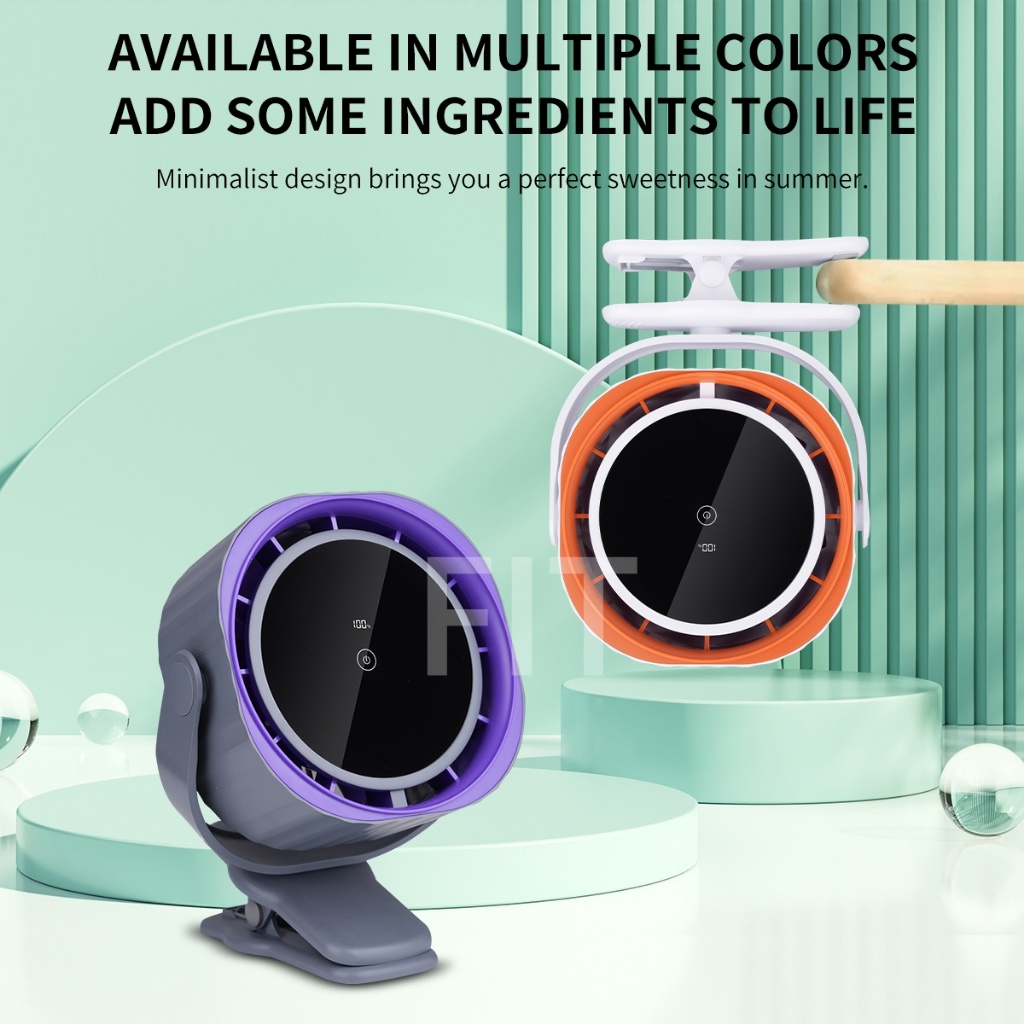 New high-speed intelligent desktop fan, 100 speed desktop circulating ...