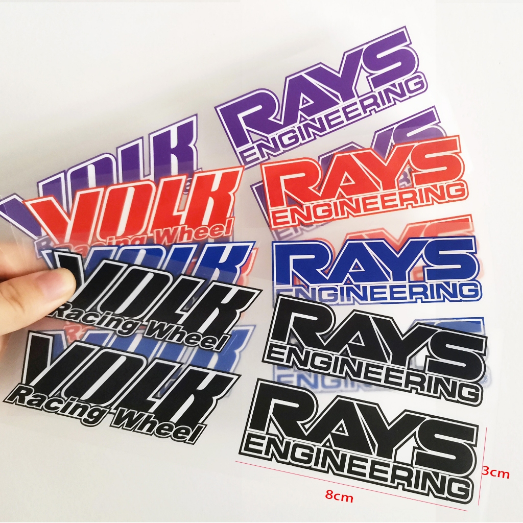 Rays VOLK Wheel Sticker Transparent Sticker | Shopee Malaysia