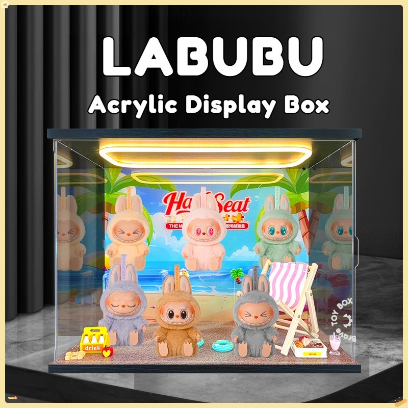 Acrylic Display Box POPMART Display Box LABUBU Ceiling Light Storage ...