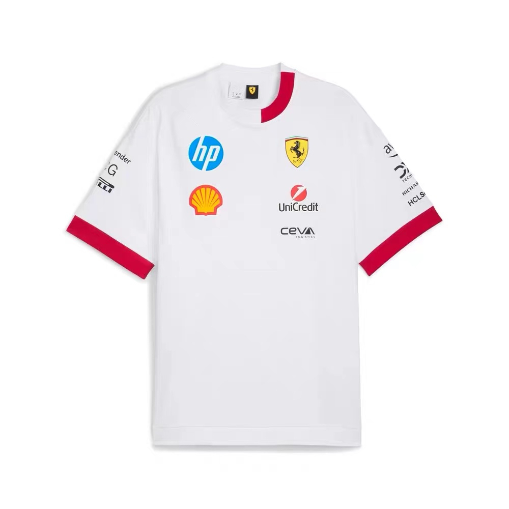 Scuderia Ferrari F1 2025 Drivers Oversized T-Shirt - white | Shopee ...