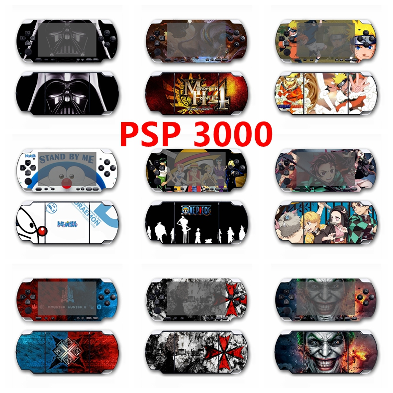 24 Colors Skin Sticker Compatible with Sony PSP 3000 Vinyl Decal Full ...