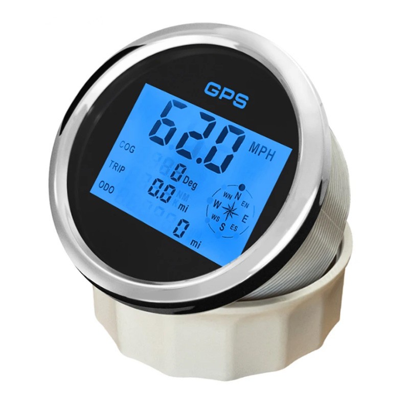 Auto 0-999Km/H Knots Mph Show GPS Speedometers 85mm Boat Digital Speed ...