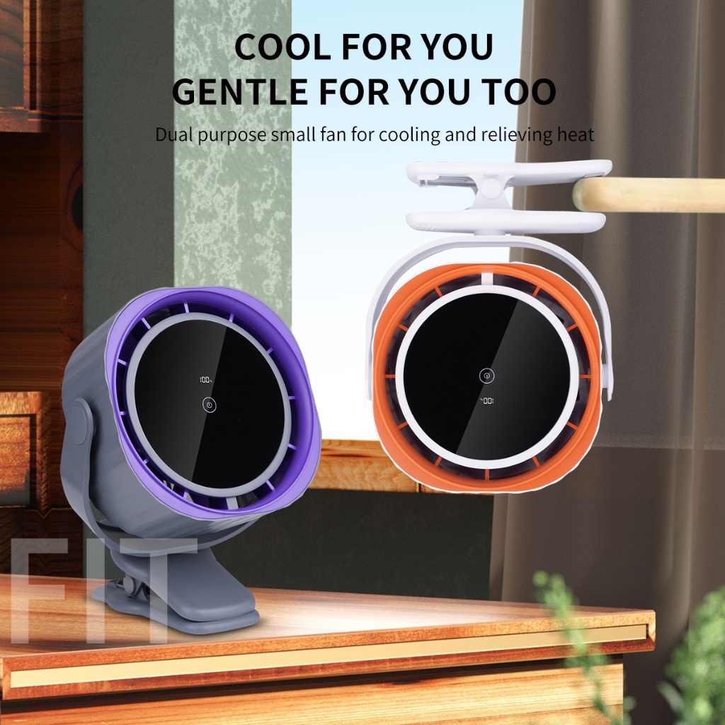 New high-speed intelligent desktop fan, 100 speed desktop circulating ...