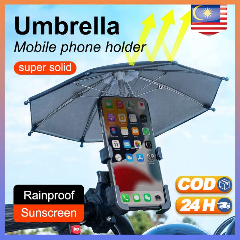 Motorcycle Motor Phone Holder With Shade Sun Protection Multi-Angle ...