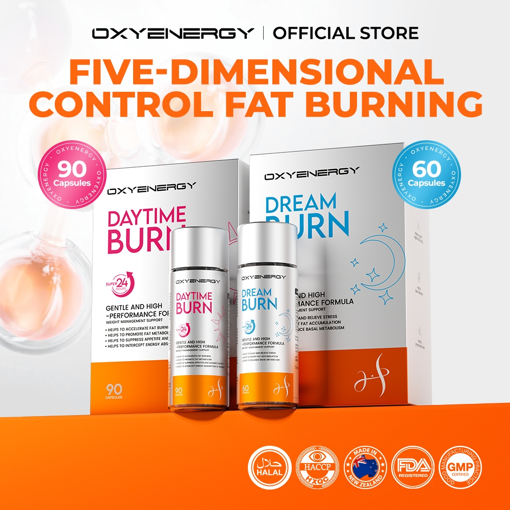 Oxyenergy 24 Hours Daytime Burn & Dream Burn Capsules Slimming Fat ...