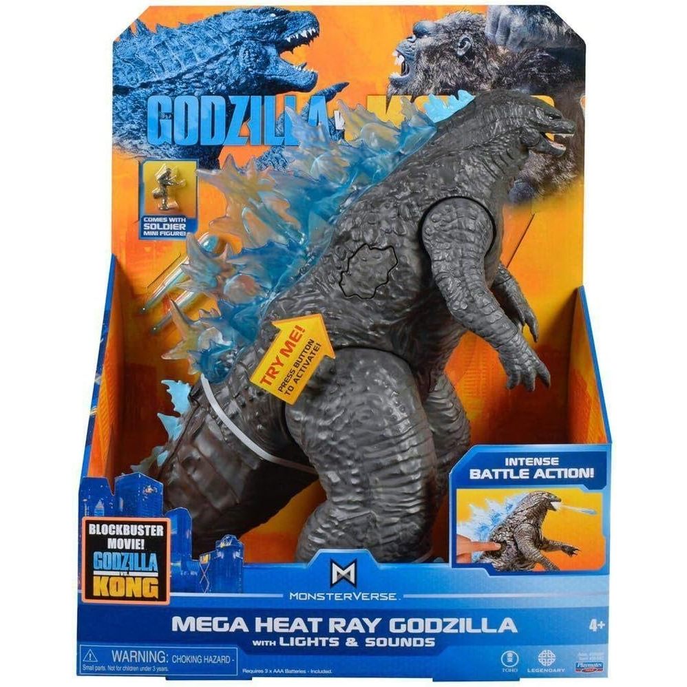 Godzilla vs Kong 13" Mega Godzilla Figure with Lights & Sounds | Shopee ...