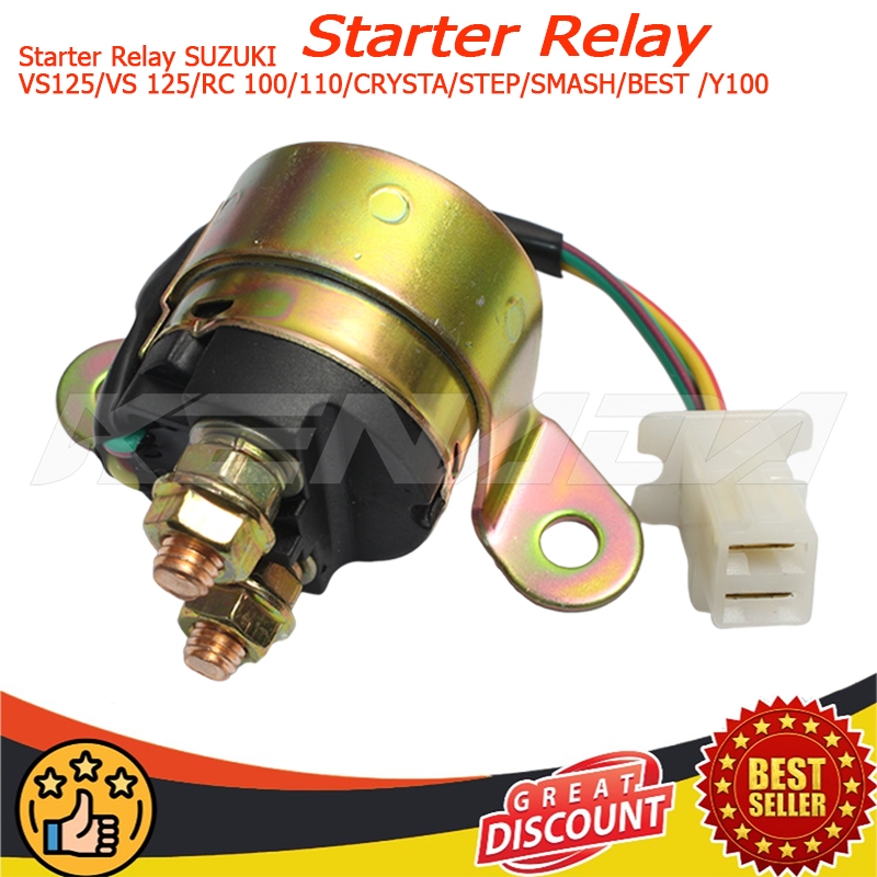 Starter Relay SUZUKI VS125 / VS 125 / RC 100 / 110 / CRYSTAL / STEP ...