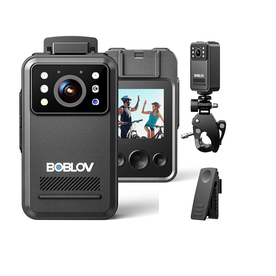 BOBLOV A28 Small Body Camera, Mini Video Camera Camcorder with 2K, 9 ...