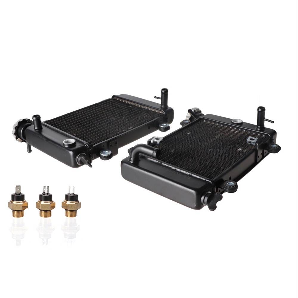 Motorcycle Aluminum Radiator Cooling Cooler With Sensor For 150cc 200cc ...