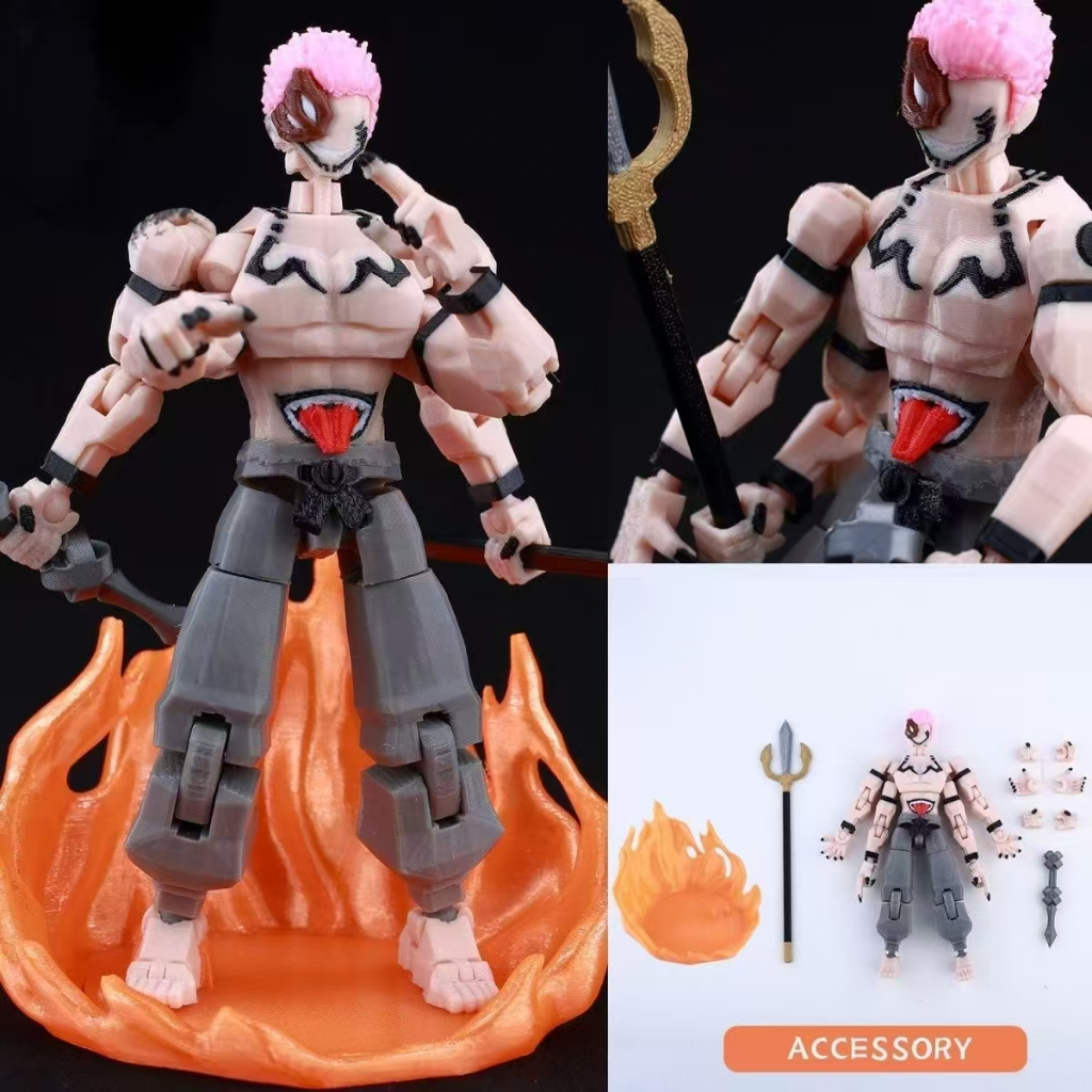 Original Body Spell Fighting Four-Armed Nuo Multi-Joint Lucky 133D ...