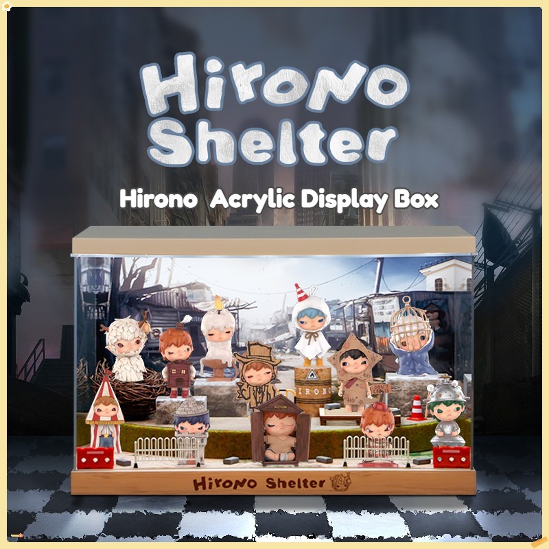 Popmart Display Box, Acrylic Display Box Hirono Shelter Series Scene ...
