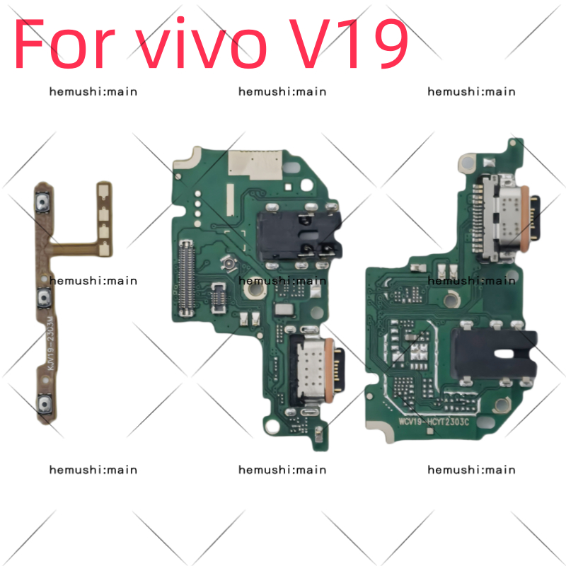 For vivo V19 Power Volume Flex Button Switch USB Charger Charging Port ...