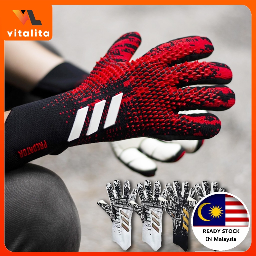 Soccer Goalkeeper Gloves Football Non-slip Rubber Sarung Tangan Keeper ...