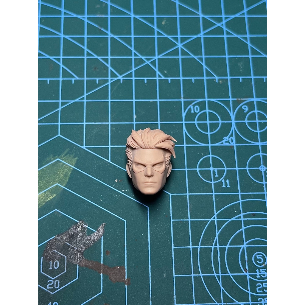 Unpainted 1/12 Scale Dick Grayson Robin Nightwing Red Hood Head Carved Model Fit For 6 inches ...