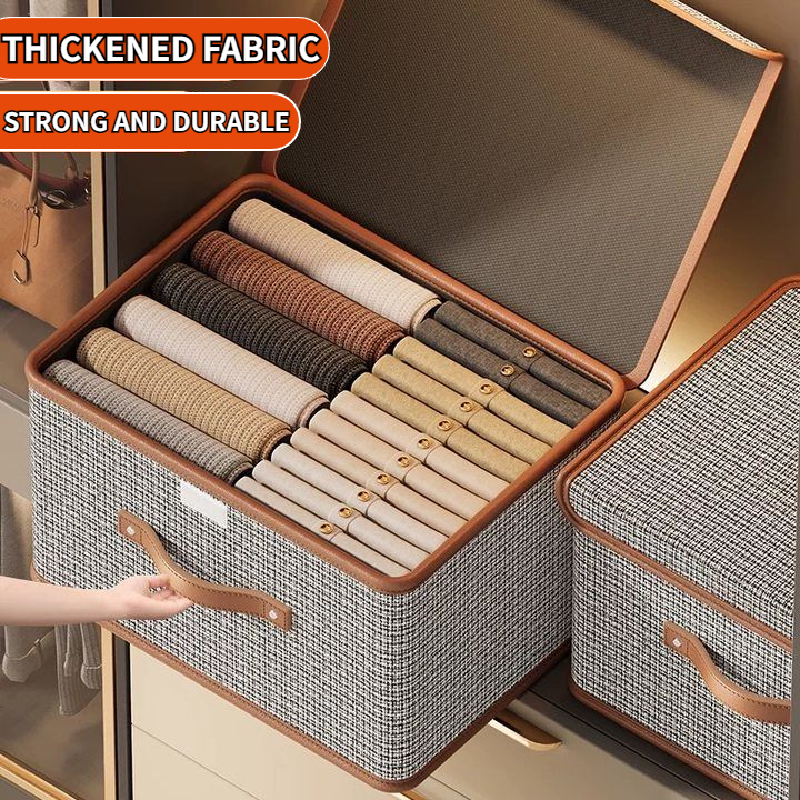 Oxford Cloth Foldable Flip Clothes Storage Box Waterproof Clothes ...