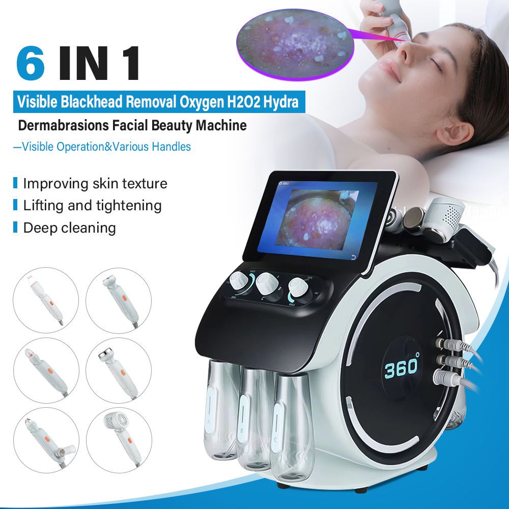 6 In 1 Hydra Dermabrasion Machine H202 Hydra Aqua Peel Dermabrasion ...