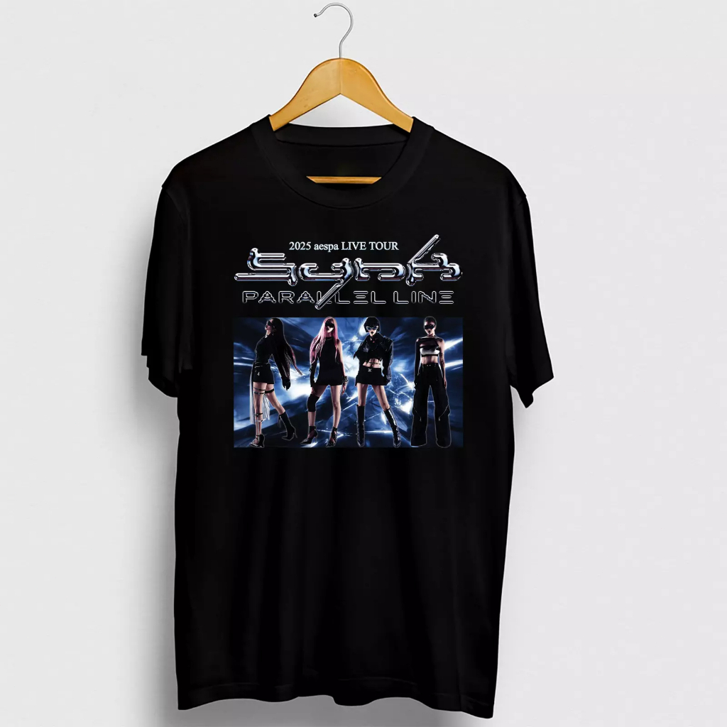 Aespa T-Shirt AESPA Synk Parallel Line Tour | Shopee Malaysia