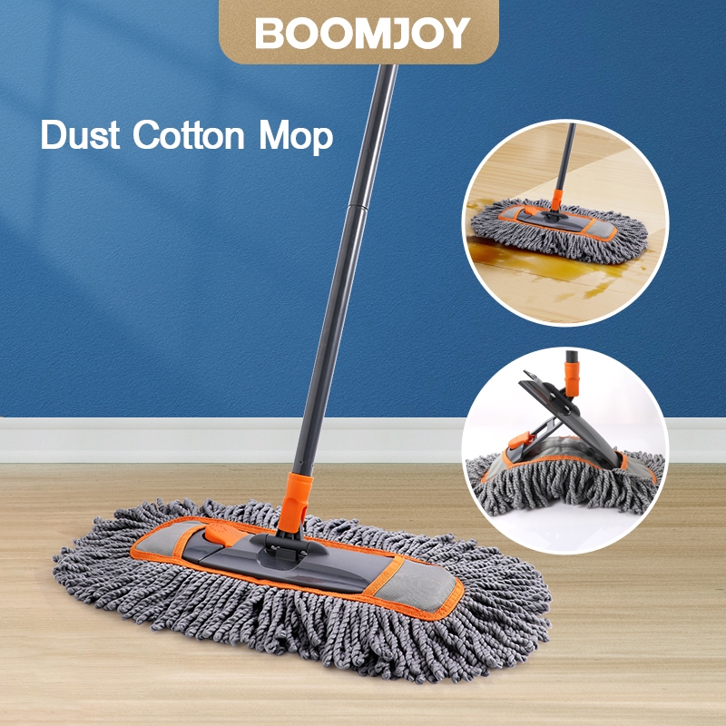 BOOMJOY Microfiber Dust Mop for Hardwood Floor Cleaning, Dry and Wet ...