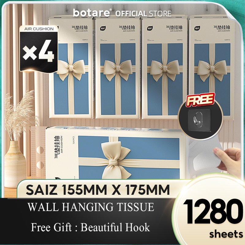 [4 PCS] Botare Bow Cute AIR-cushion soft deluxe tissue, 4 layers ...