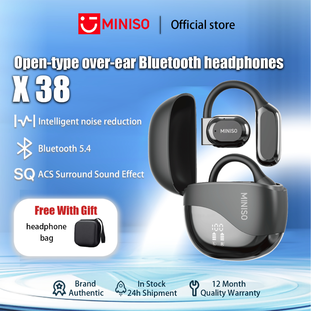 MINISO X38 AI Bluetooth Headphones Open Listening Directional Sound ...