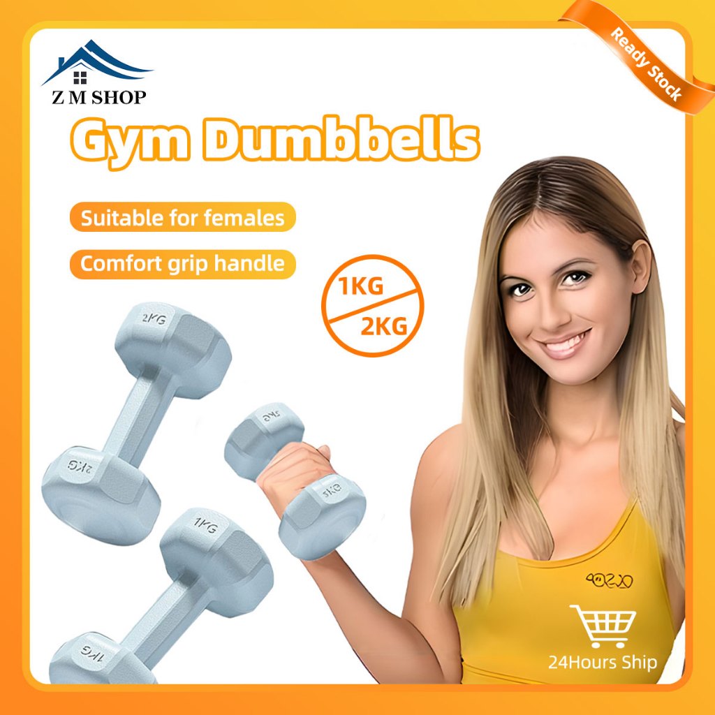 1kg/2kg Gym Dumbbell and Fitness Dumbell For Women,Mini Dumbell ...