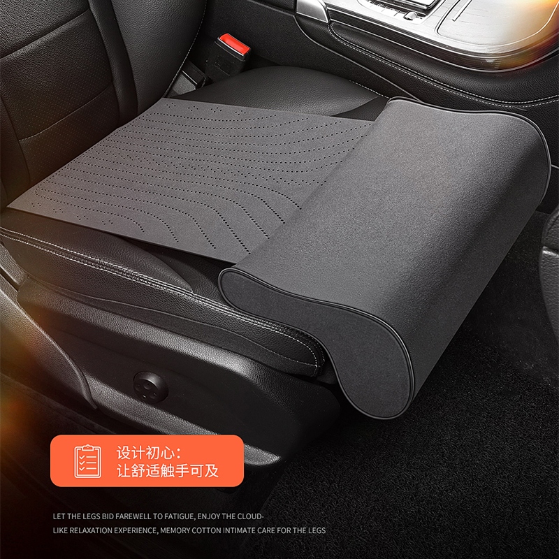 Car Seat Leg Support Extension Suede Universal Auto Seat Extender Leg ...