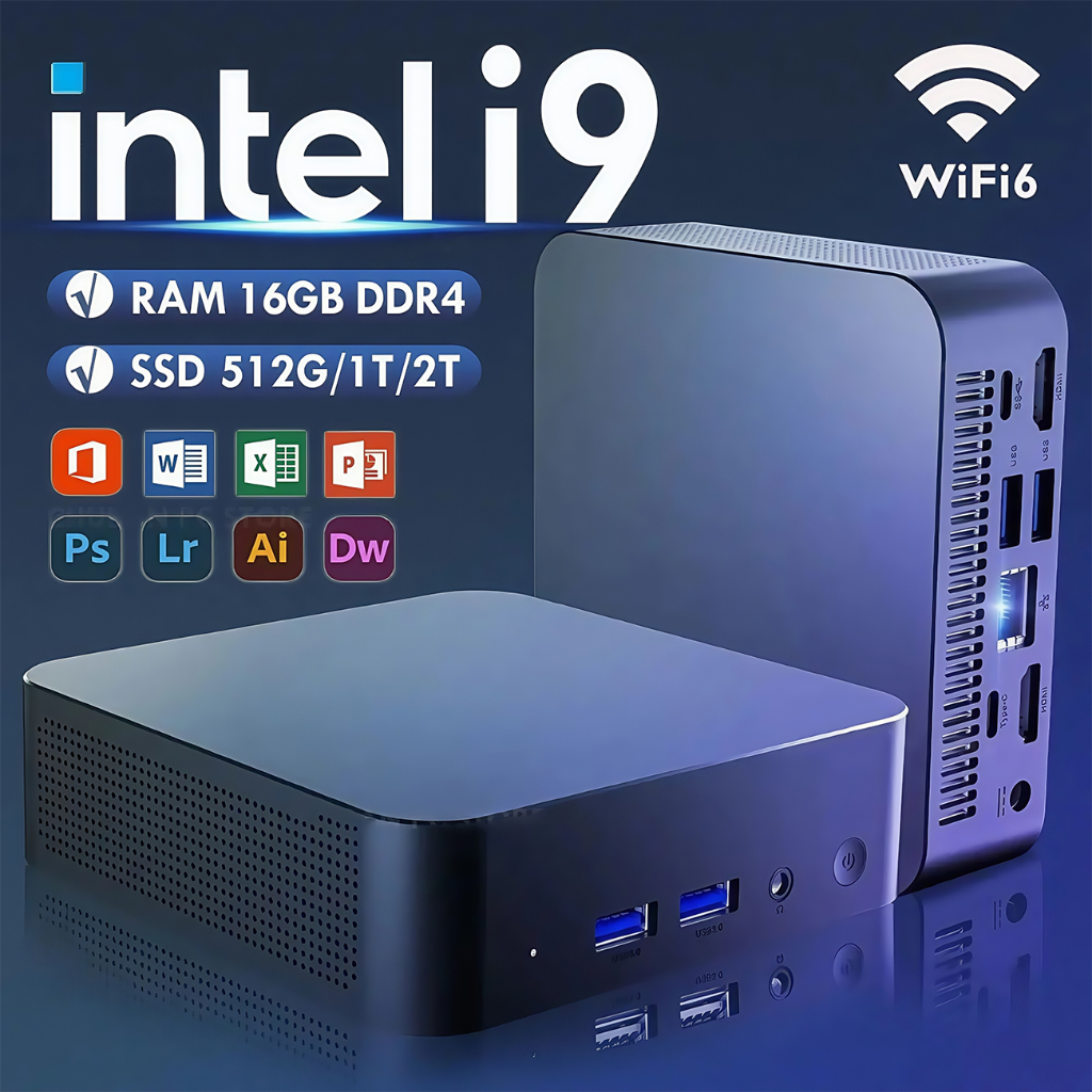 【Three year warranty】2026 Mini PC Windows 11 Pro Intel Core i9 8950HK ...