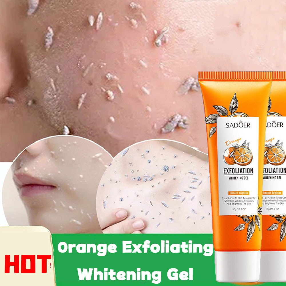 Orange Exfoliating Whitening Gel Deep Cleansing Pore Vitamin C ...