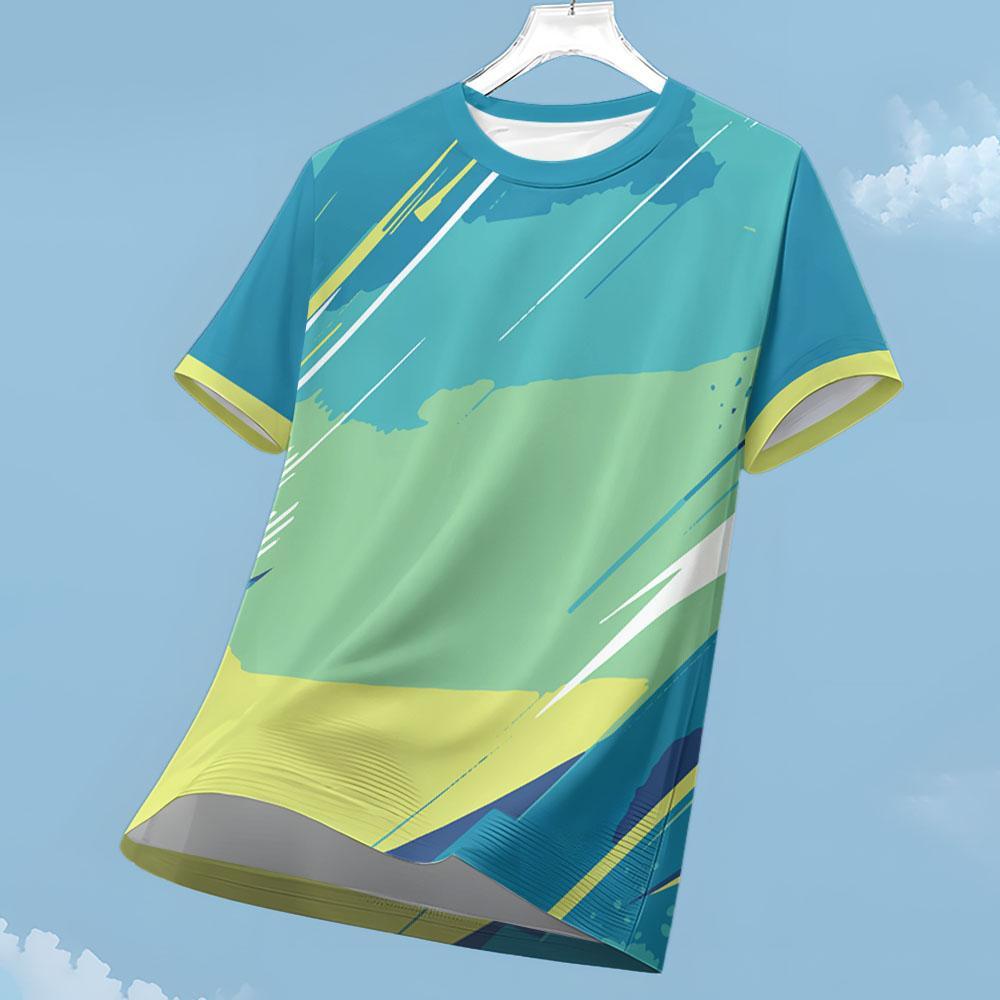 2025 New Sport Tee 3D Printed Mesh Ventilation Tech Outdoor Workout ...