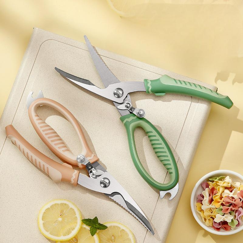 Stainless Steel Multifunctional Kitchen Scissors Chicken Bone Scissors Kill Fish Planer Fish ...
