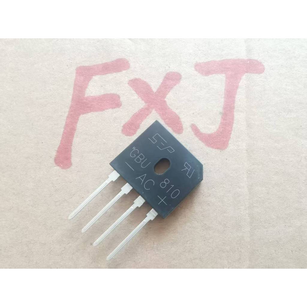 ((10 Pcs) GBU810 Rectifier Bridge Flat Bridge Bridge Stack 8A 1,000V ...