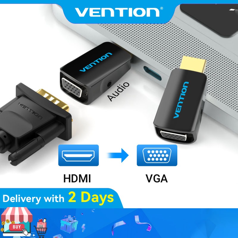 Vention HDMI to VGA Adapter with Audio Gold-Plated 1080P HDMI to VGA ...