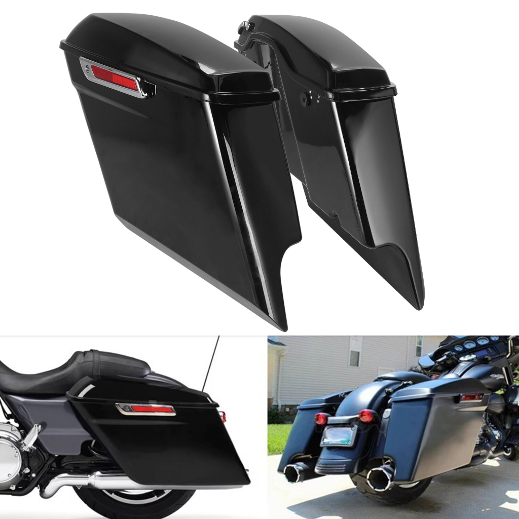 Motorcycle ABS Hard Saddlebags Side Case Waterproof Saddle Bags for ...