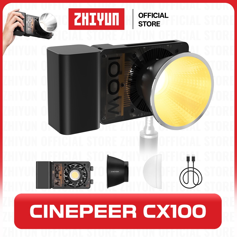 ZHIYUN CINEPEER CX100 LED Video Light, 100W COB Studio Light, with ...
