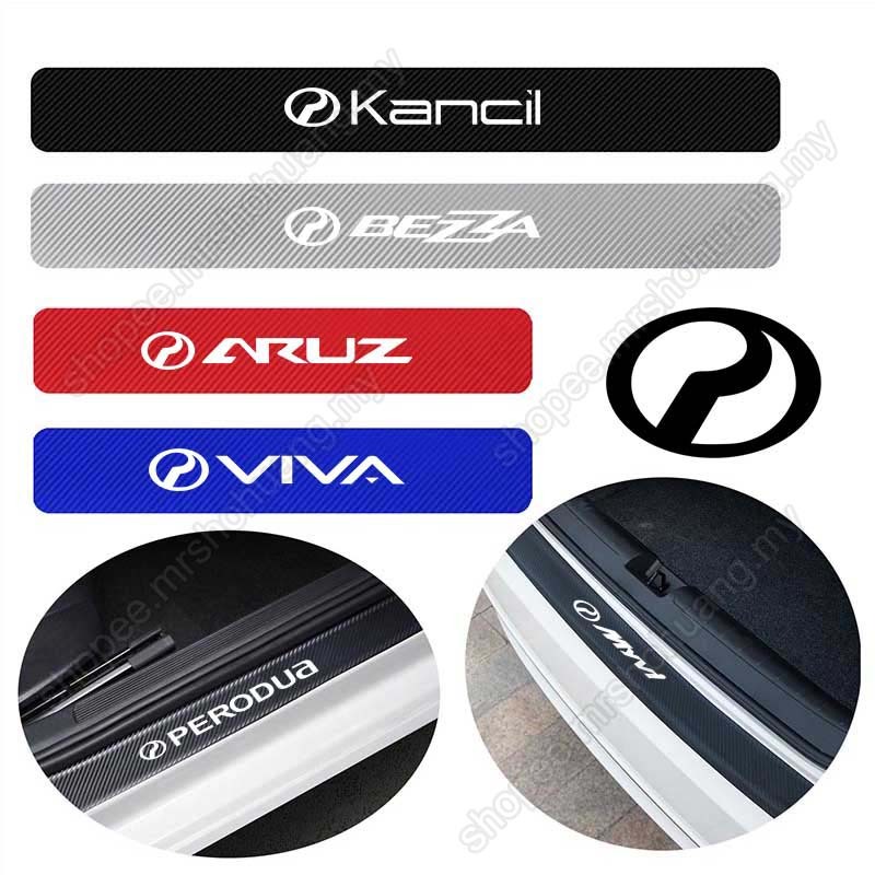 Car Stickers Bumper Threshold Decal For Perodua Bezza Viva Aruz Myvi ...