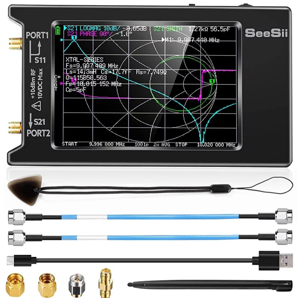 SeeSii LiteVNA 4inch Vector Network Analyzer Tester 50kHz-6.3GHz ...