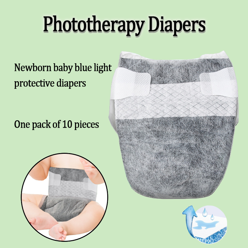 10PCS Newborn Phototherapy Diapers Baby Diapers Anti-Blue Light Diapers ...