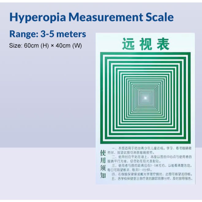 Vision Test for Ophthalmology | C-Shape Vision Chart | Farsightedness ...