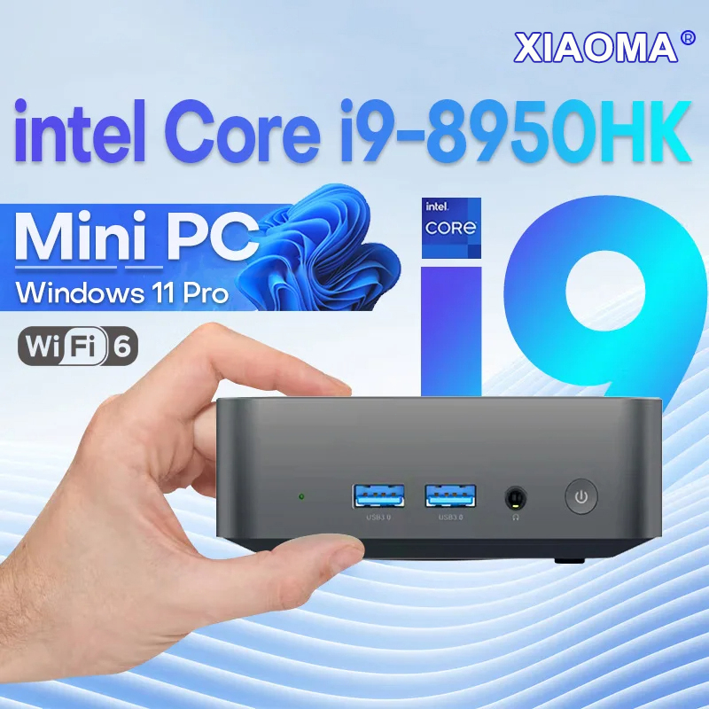 【Three year warranty ]2025 Portable Mini PC Gamer Intel Core i9 8950HK ...