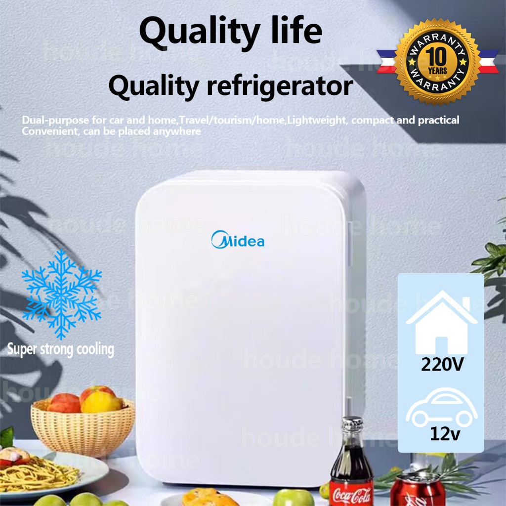 midea 8L portable cooler mini fridge Warmer For Car Home Office Fashion ...