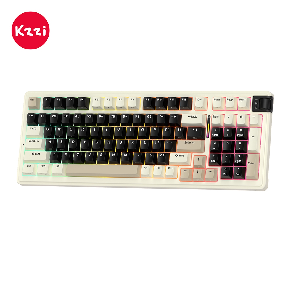 KZZI Kezhi K98 Meteorite Grey 98 Key Gasket Structure Three-Mode ...