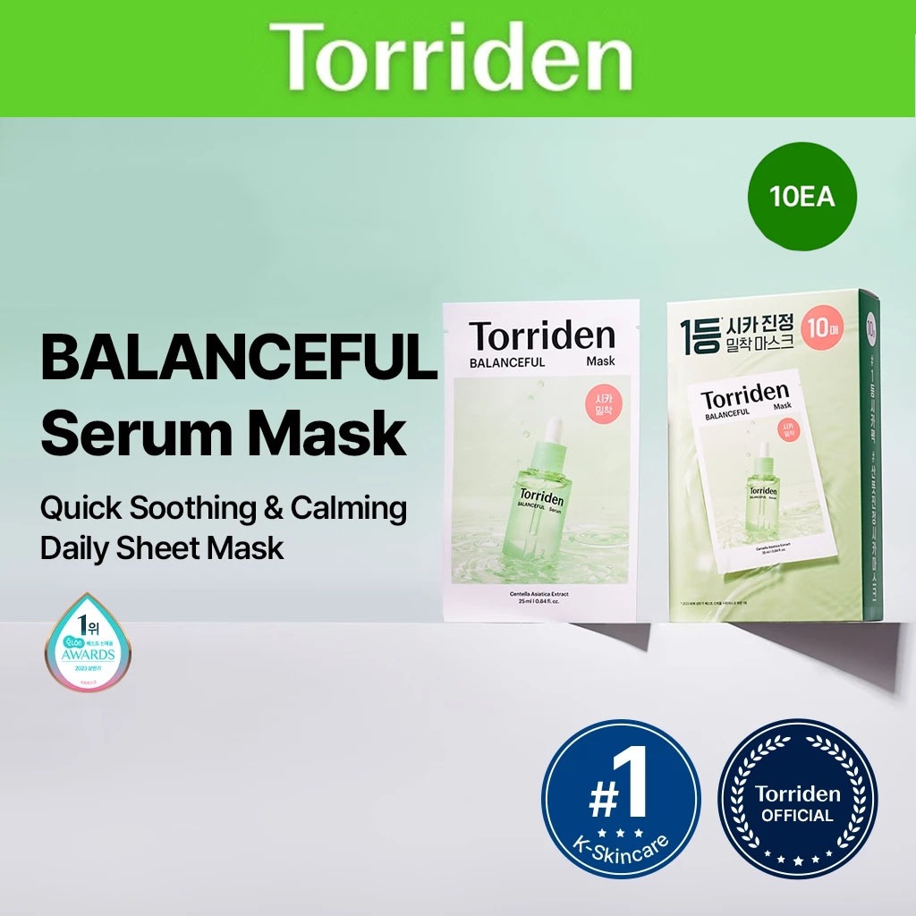 Torriden BALANCEFUL Cica Sheet Mask for skin Soothing and Calming for ...