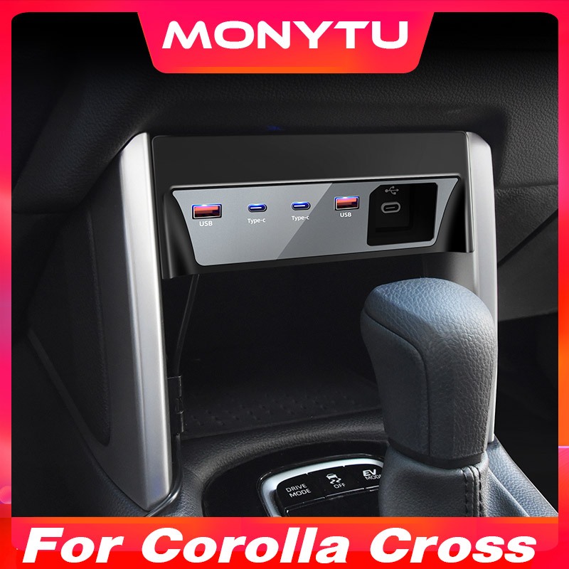 For Toyota Corolla Cross 2021-2024 USB Type-C Splitter adapter Fast ...