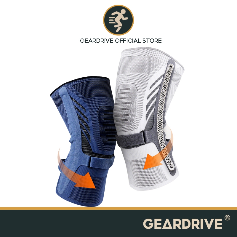 Knee Brace with double spring support and patella reformation stick for ...