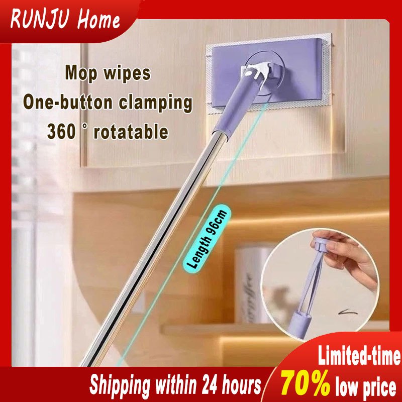 Mop Tisu Pakai Buang Disposable Mop Lantai Lazy Disposable Clip Cloth ...
