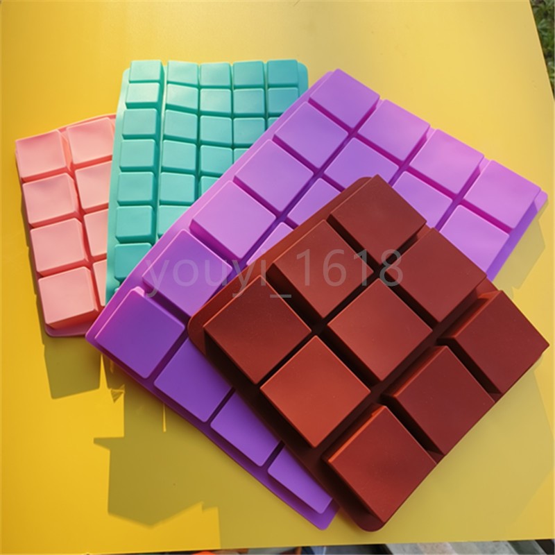 Square Mold Silicone Square Mold Cake Ice Cube Mold Chocolate Handmade ...