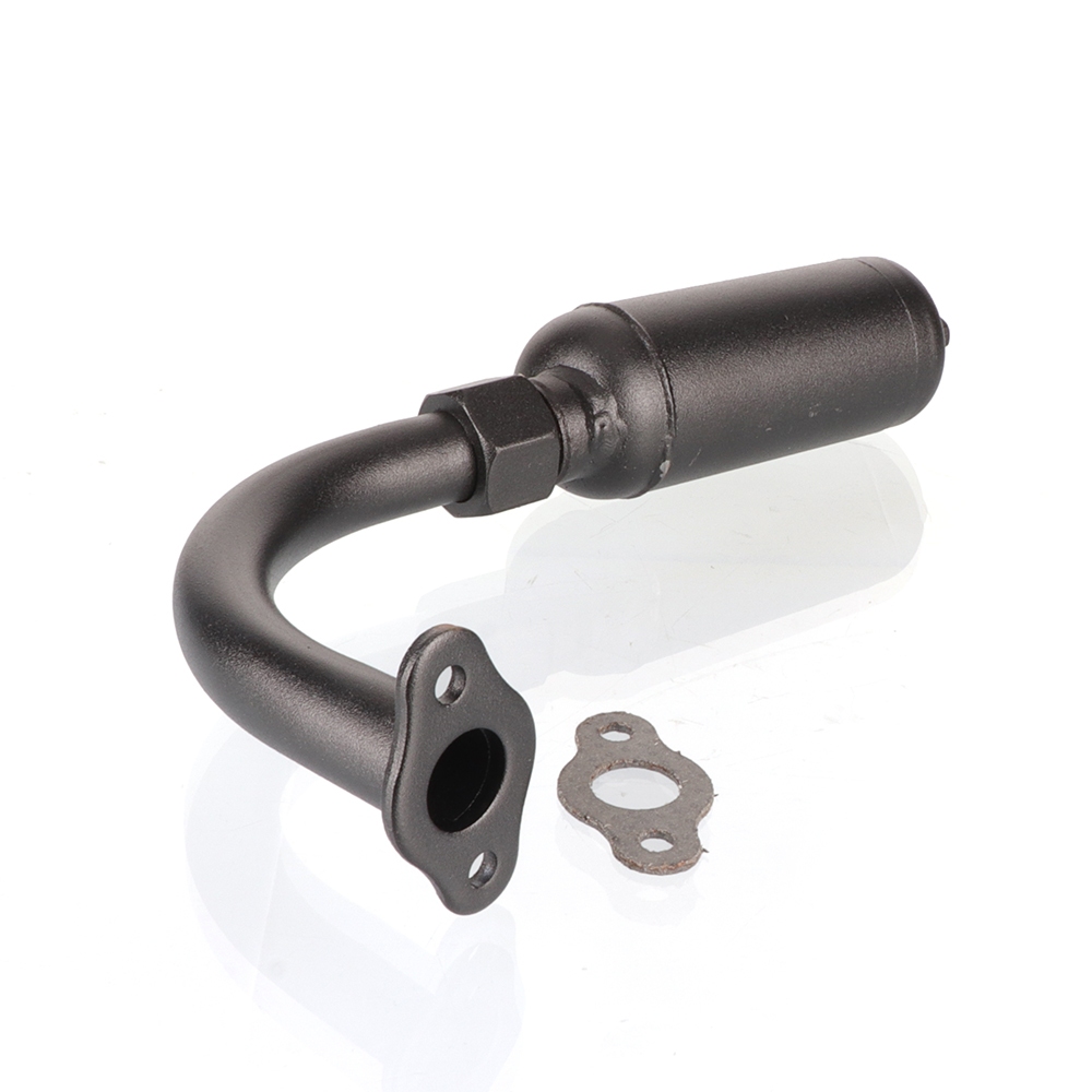 Split Type Muffler Exhaust Pipe For 49cc 50cc 60cc 80cc 100cc 2 Stroke ...