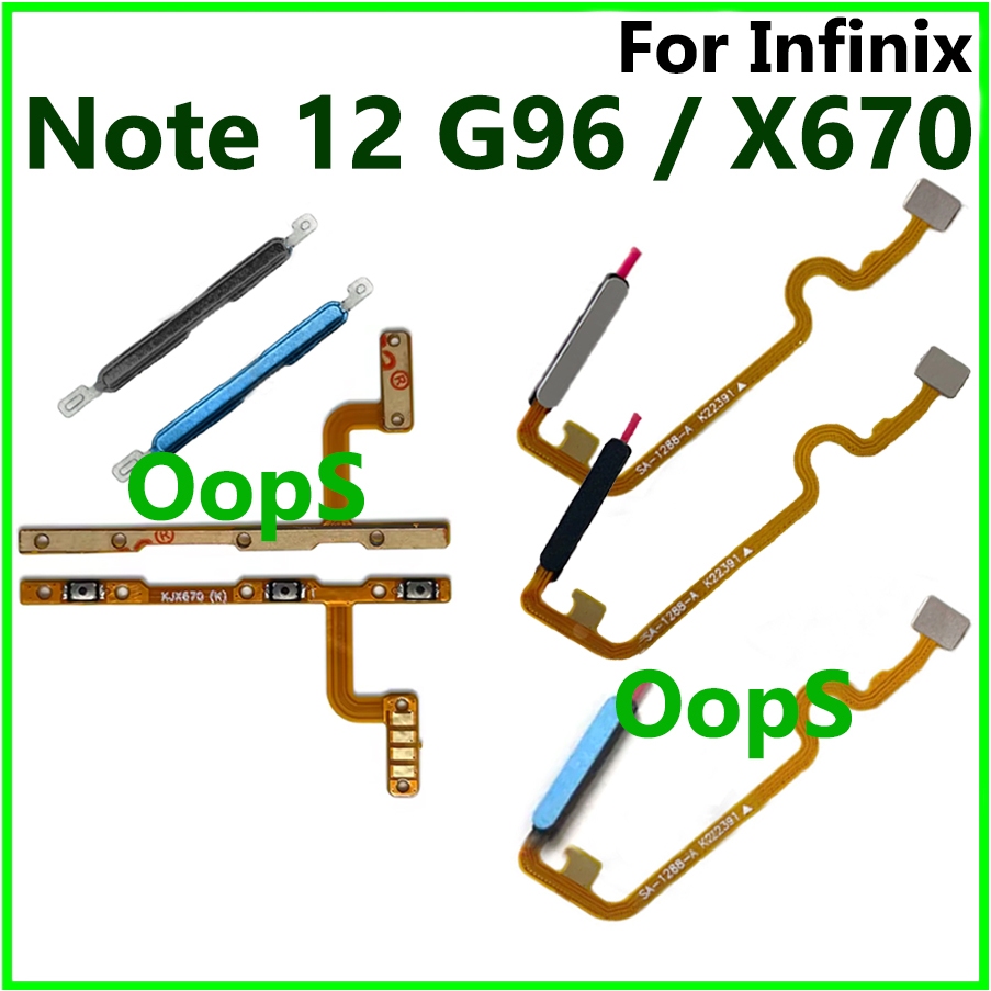 For Infinix Note 12 G96 / X670 Phone Home Button Fingerprint Scanner ...