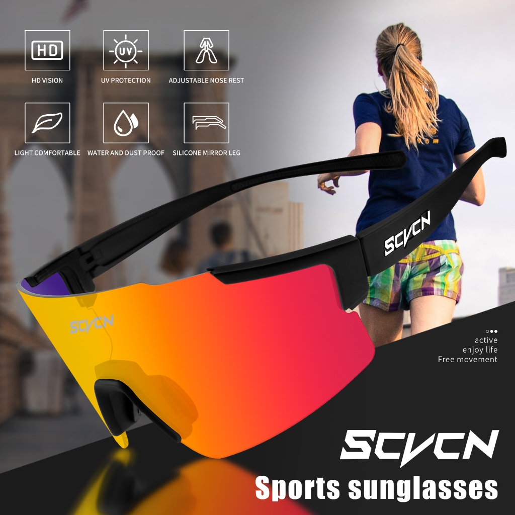 SCVCN 2025 Outdoor Cycling Sunglasses MTB Glasses Bike Cycling UV400 Eyewear Men Women Bicycle ...